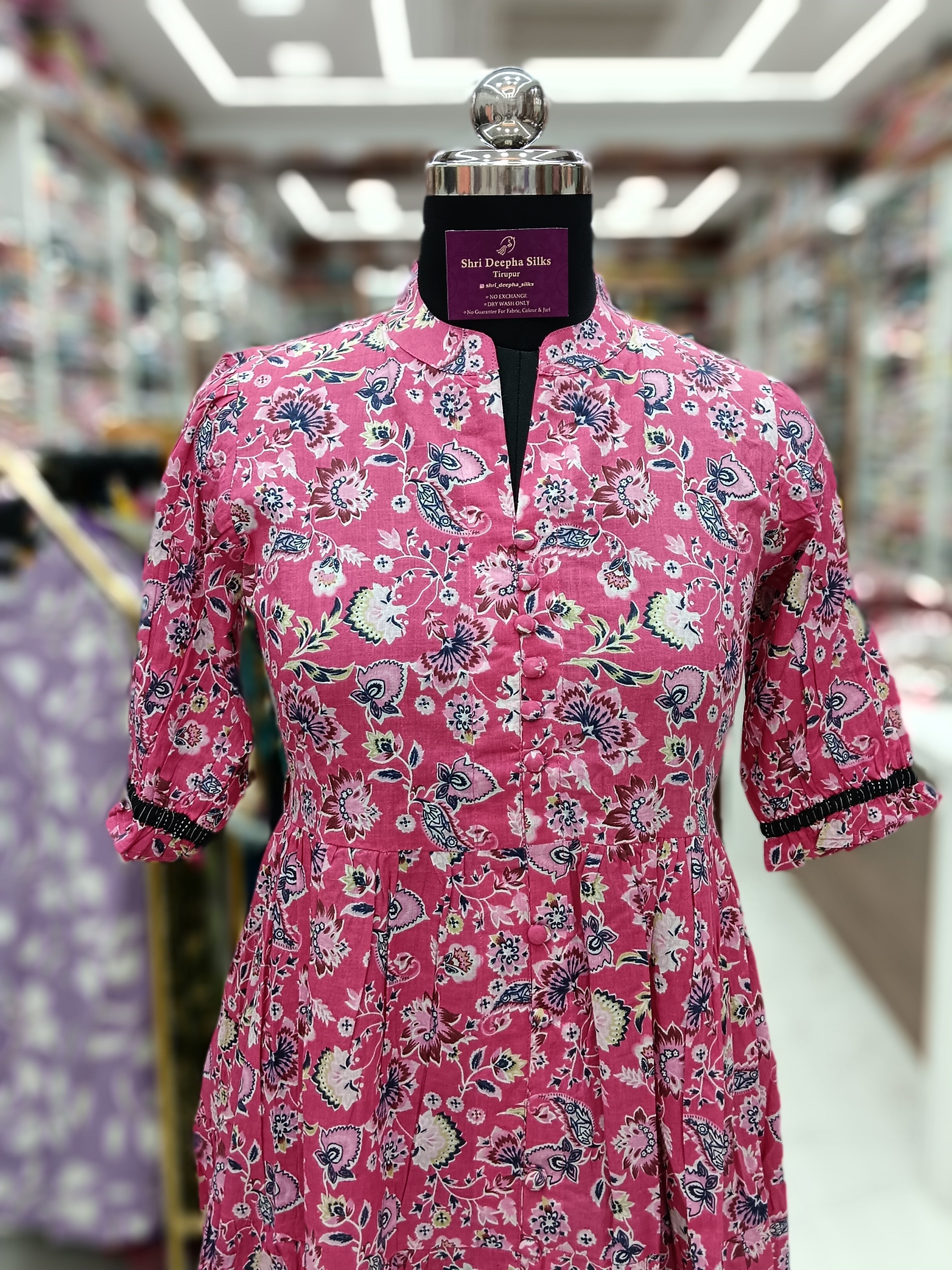 Jaipur Cotton Puff Midi - JM07 – Shri Deepha Silks